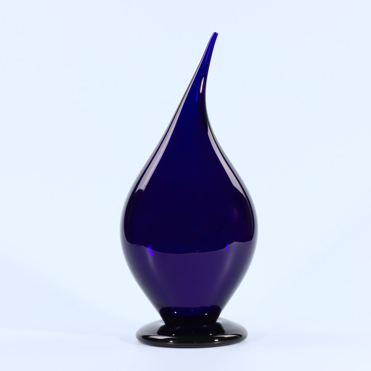 Large Blue Glass Flame Sculpture | by Original Bristol Blue Glass – The ...