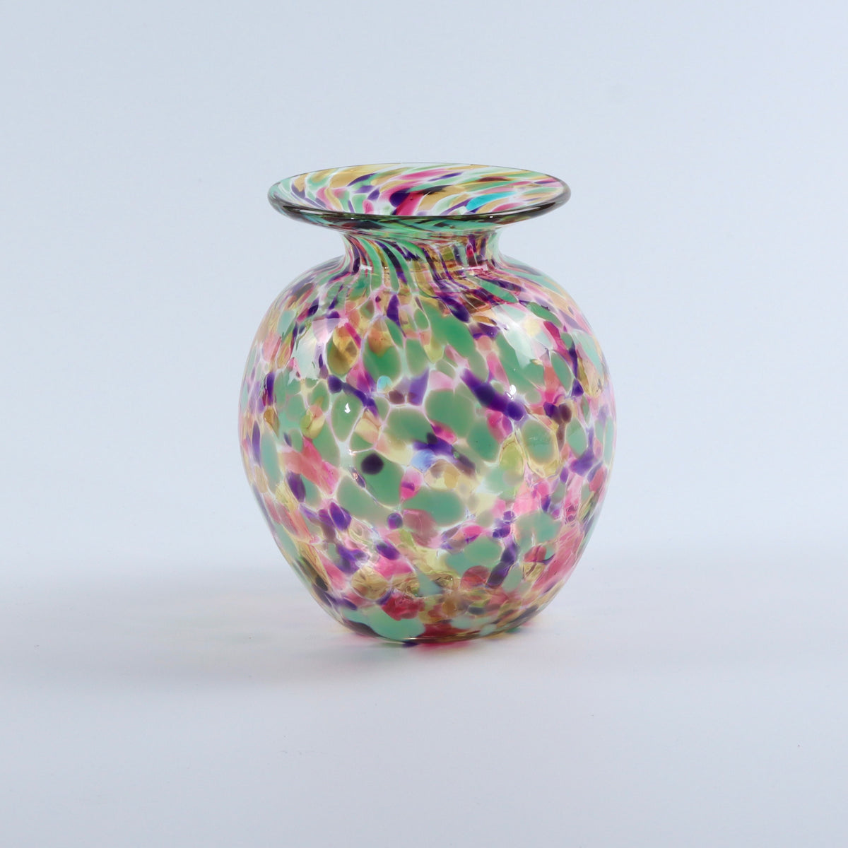 The 'Friendship' Multi-Coloured Spotted Glass Vase by Original Bristol ...