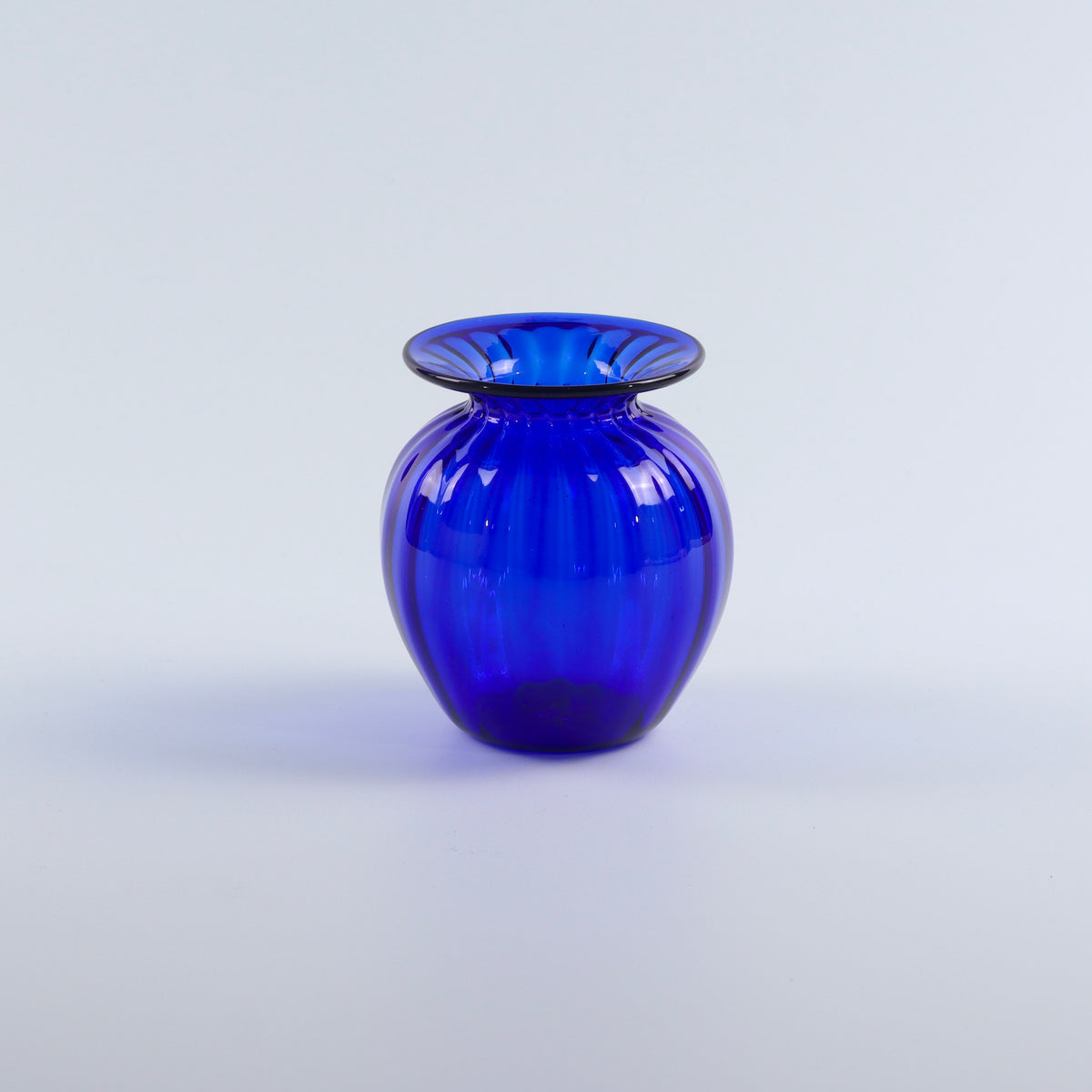 Tall Blue Glass Centre Bowl | Handmade by Original Bristol Blue Glass ...