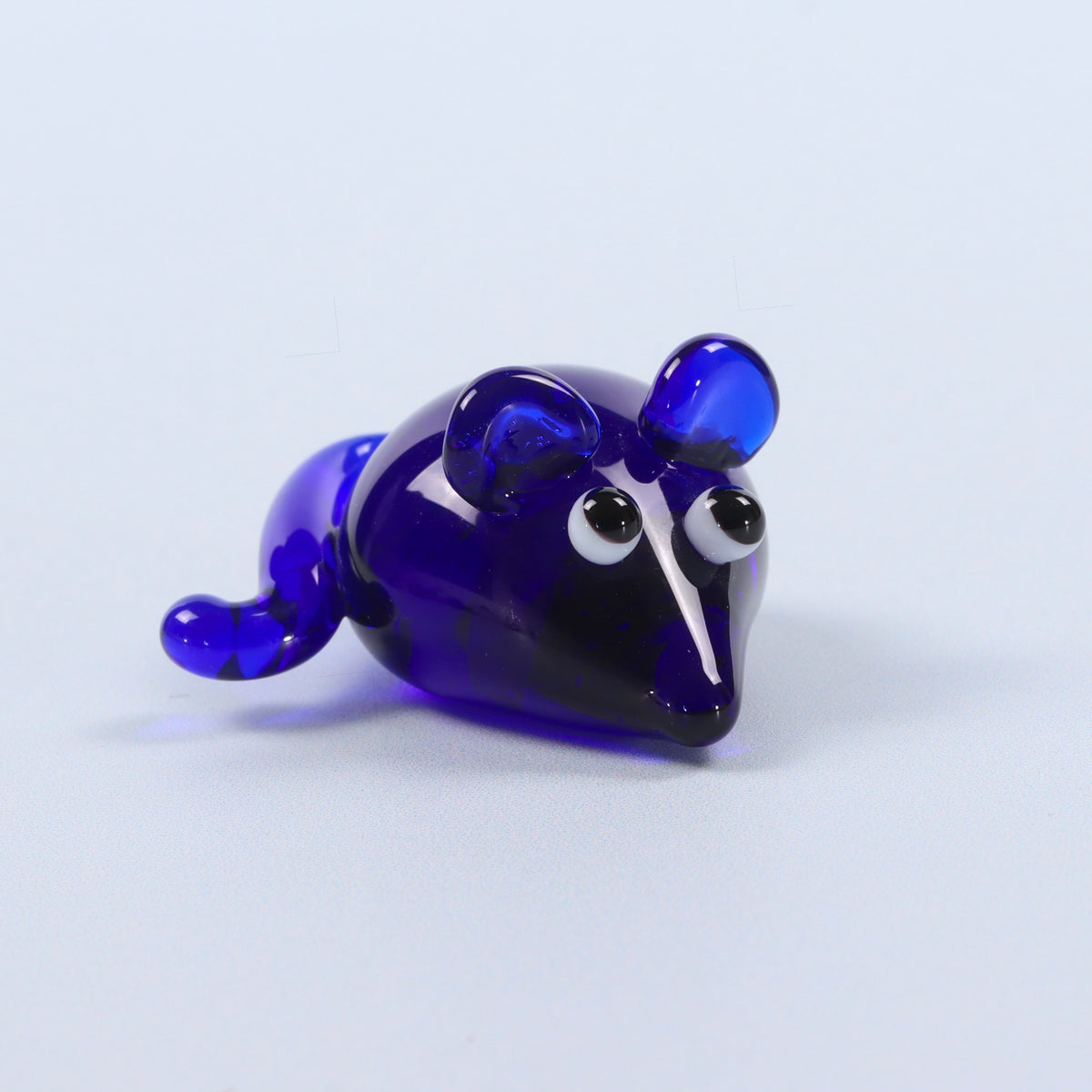 Dinky Blue Mouse Glass Sculpture| by Original Bristol Blue Glass – The ...