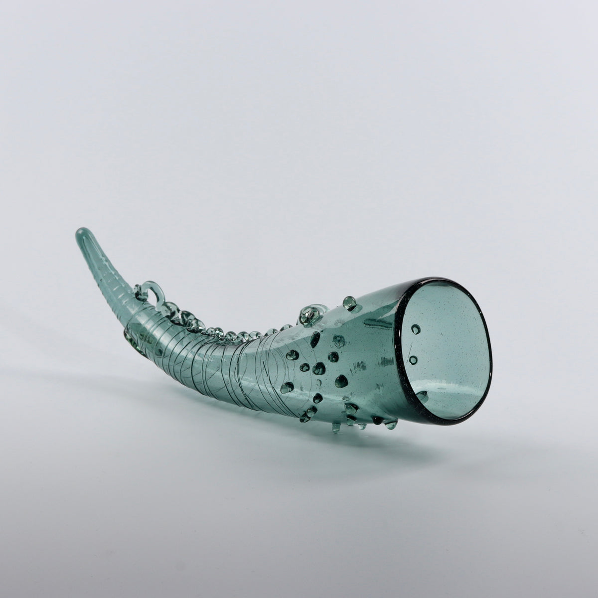 Medieval Inspired Glass Drinking Horn | Handmade by Original Bristol ...