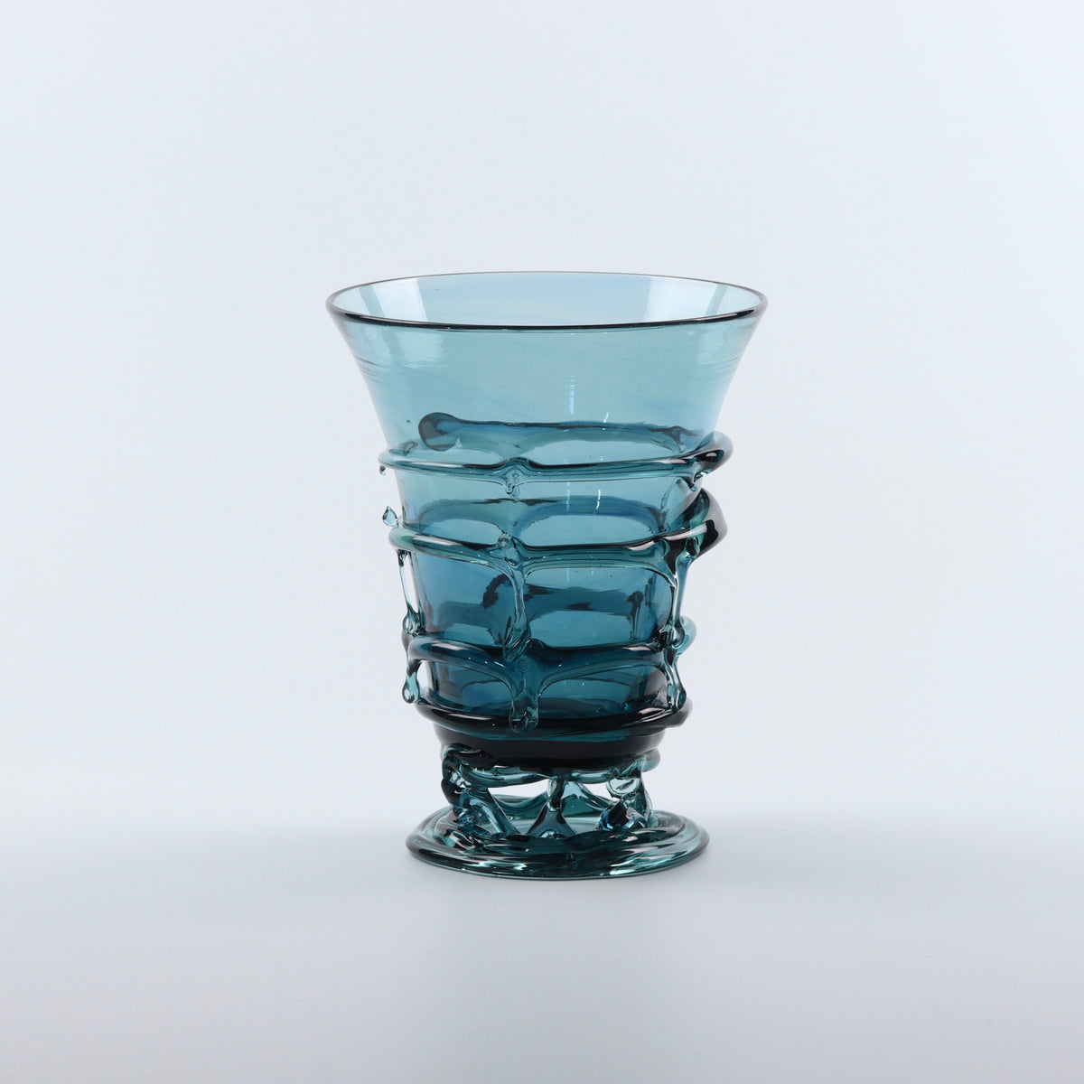 Trailed Tumbler Glass | Handmade by Original Bristol Blue Glass – The ...