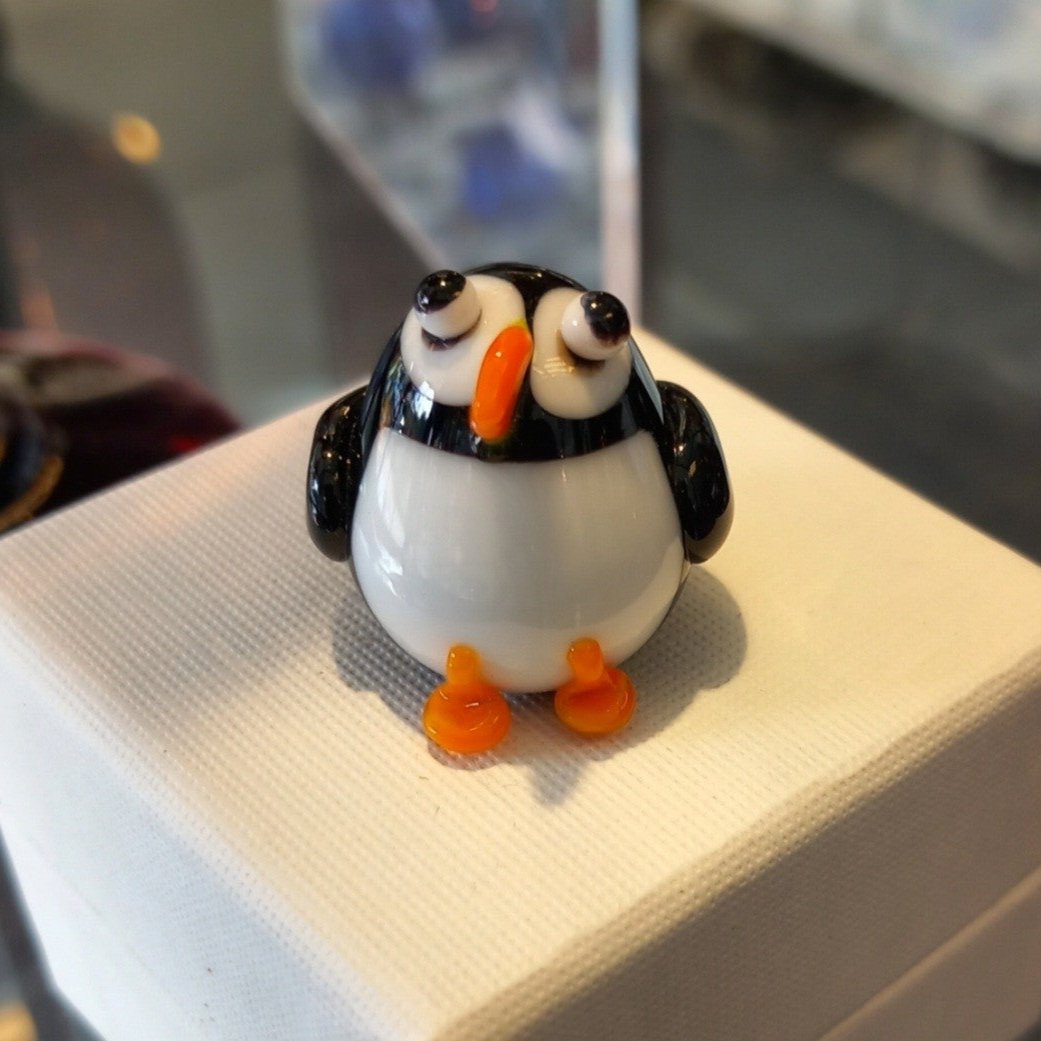 Dinky Puffin Glass Sculpture | by Original Bristol Blue Glass – The ...