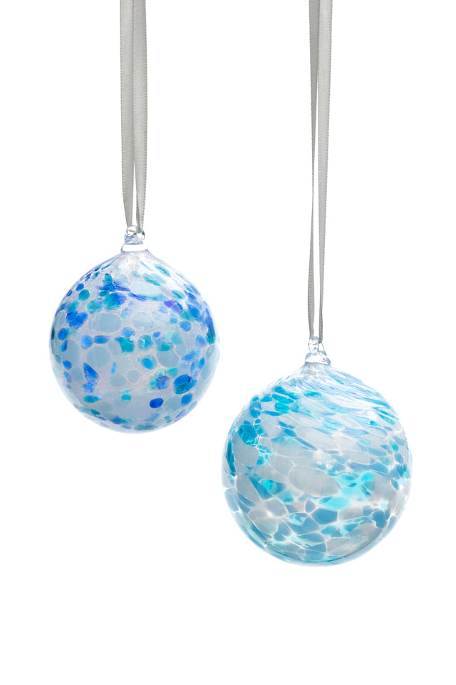 The Wisdom Bauble - Turquoise & Blue Spotted Glass | by Original ...