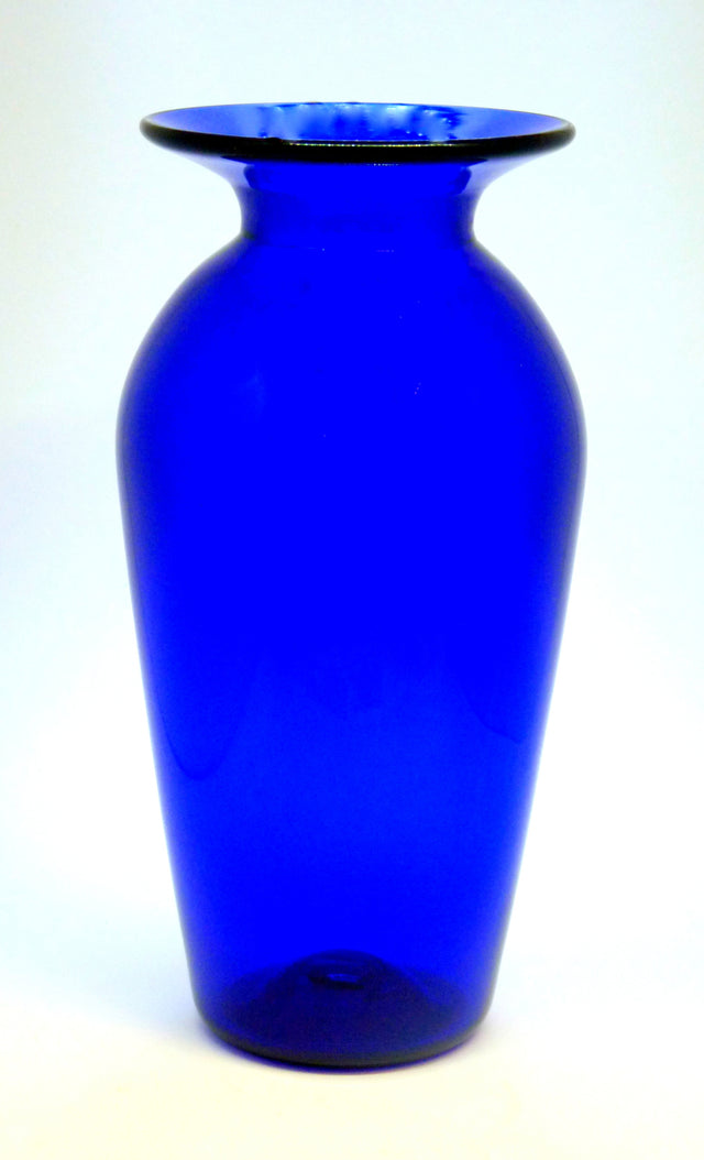 Large Tall Blue Glass Vase | Handmade by Original Bristol Blue Glass ...